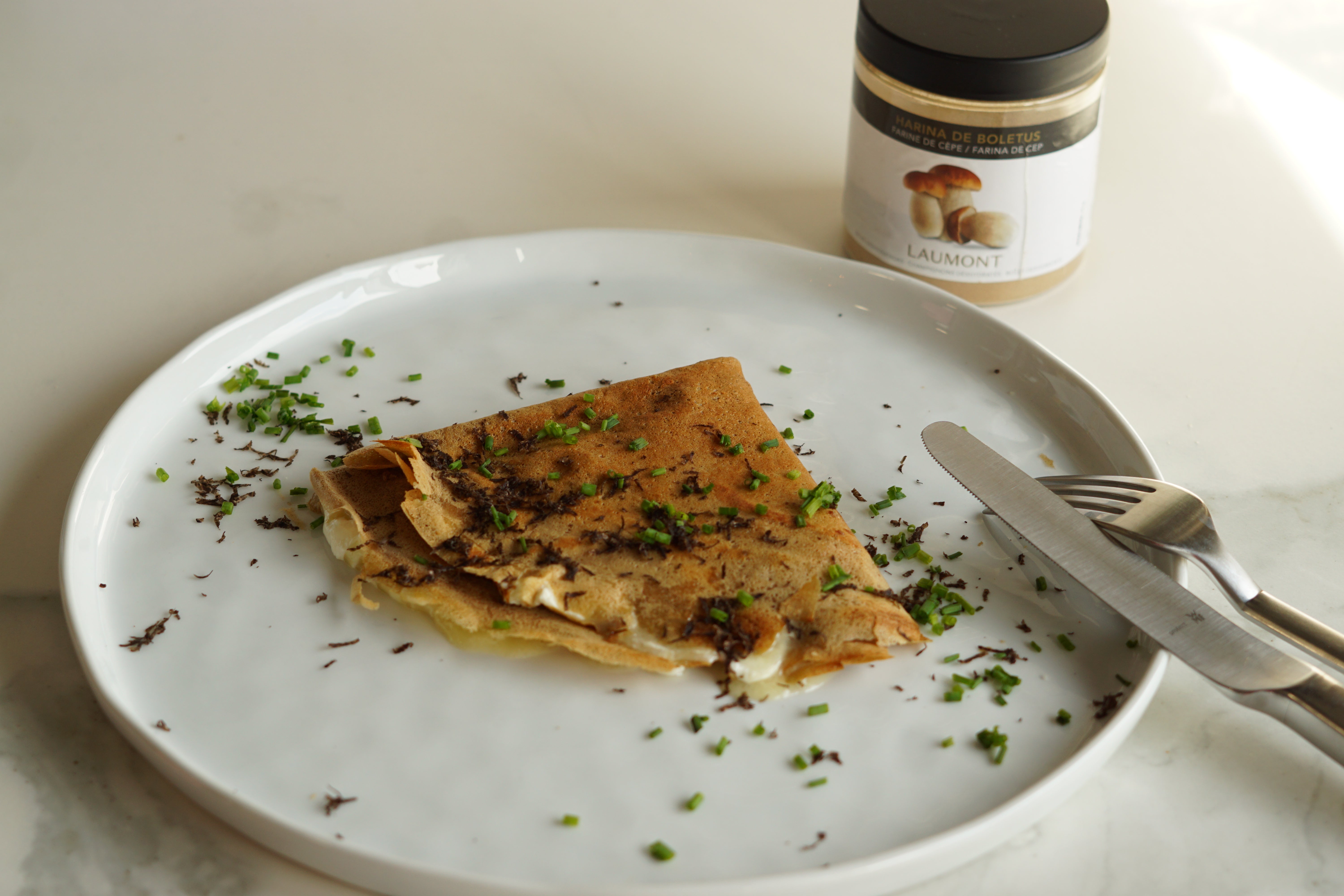 Boletus Crepe with Four Cheeses and Black Truffle | Laumont recipes ...